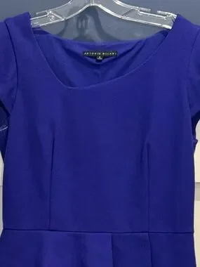 ANTONIO MELANI | Dresses | Antonio Melani Royal Blue Peplum Shift Midi ...